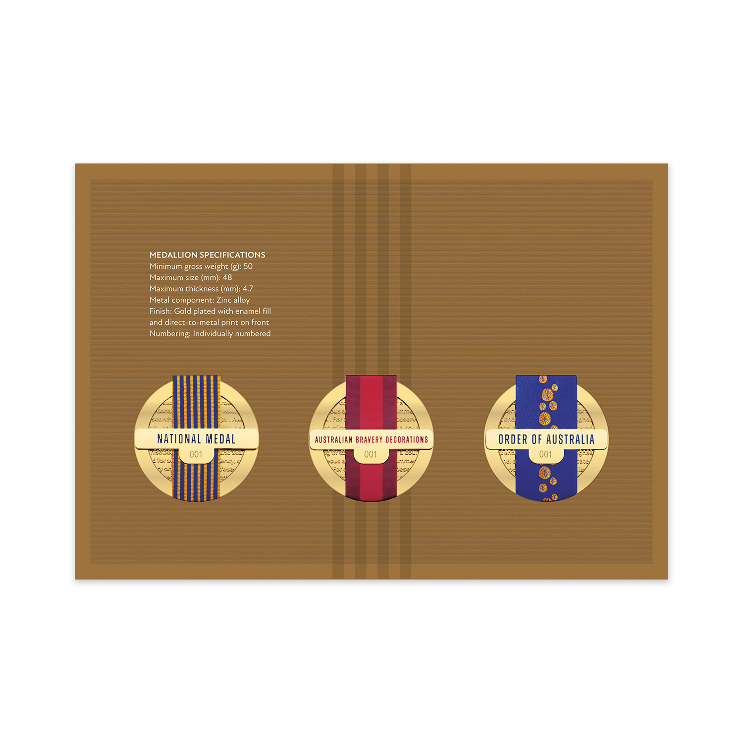 50th Anniversary of Australian Honours System Limited Edition Three ...