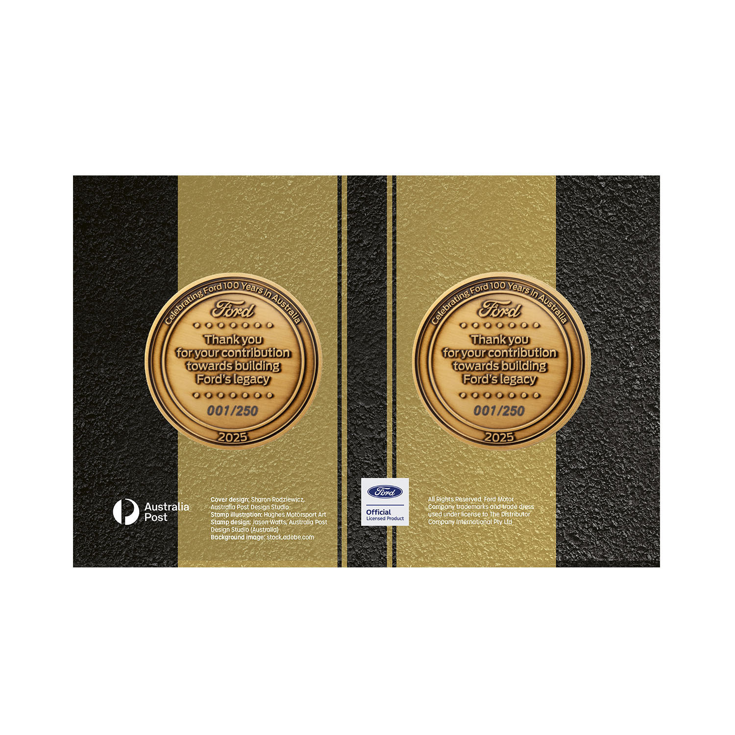 Ford First and Last Car Limited Edition Two Medallion Cover - Impressions