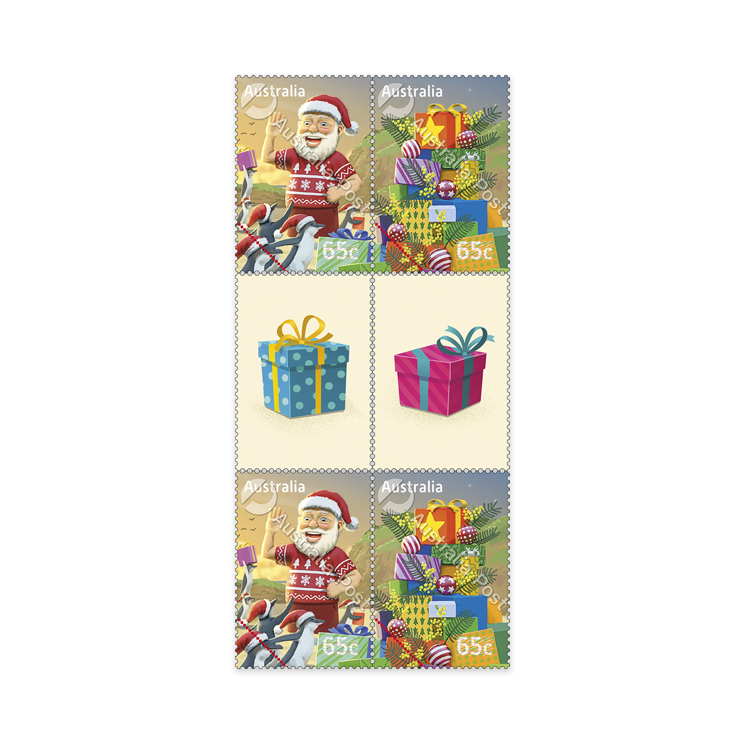 Christmas Festive Florals Limited Edition Coin and Stamp Greeting Card ...