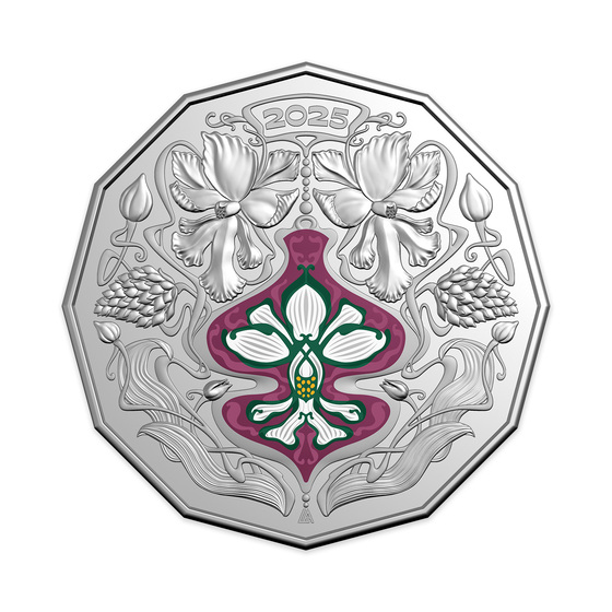 Christmas Festive Florals Limited Edition Coin and Stamp Greeting Card ...