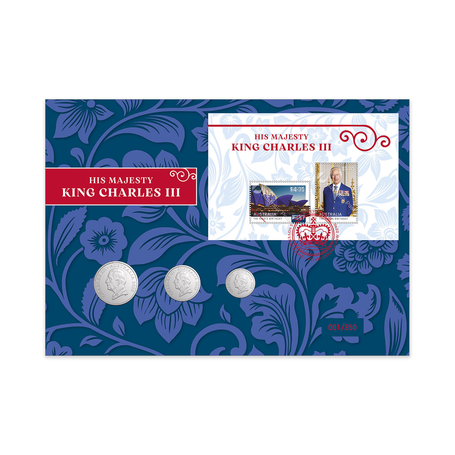 2025 His Majesty King Charles III Limited Edition Three Coin Postal ...