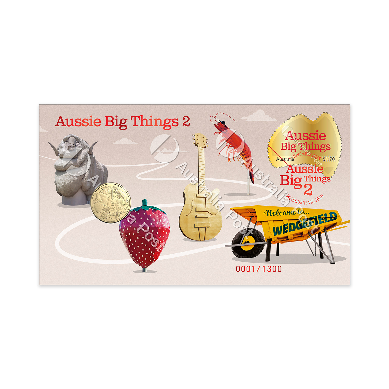 2025 Aussie Big Things 2 Design 1 Limited Edition Uncirculated Postal ...