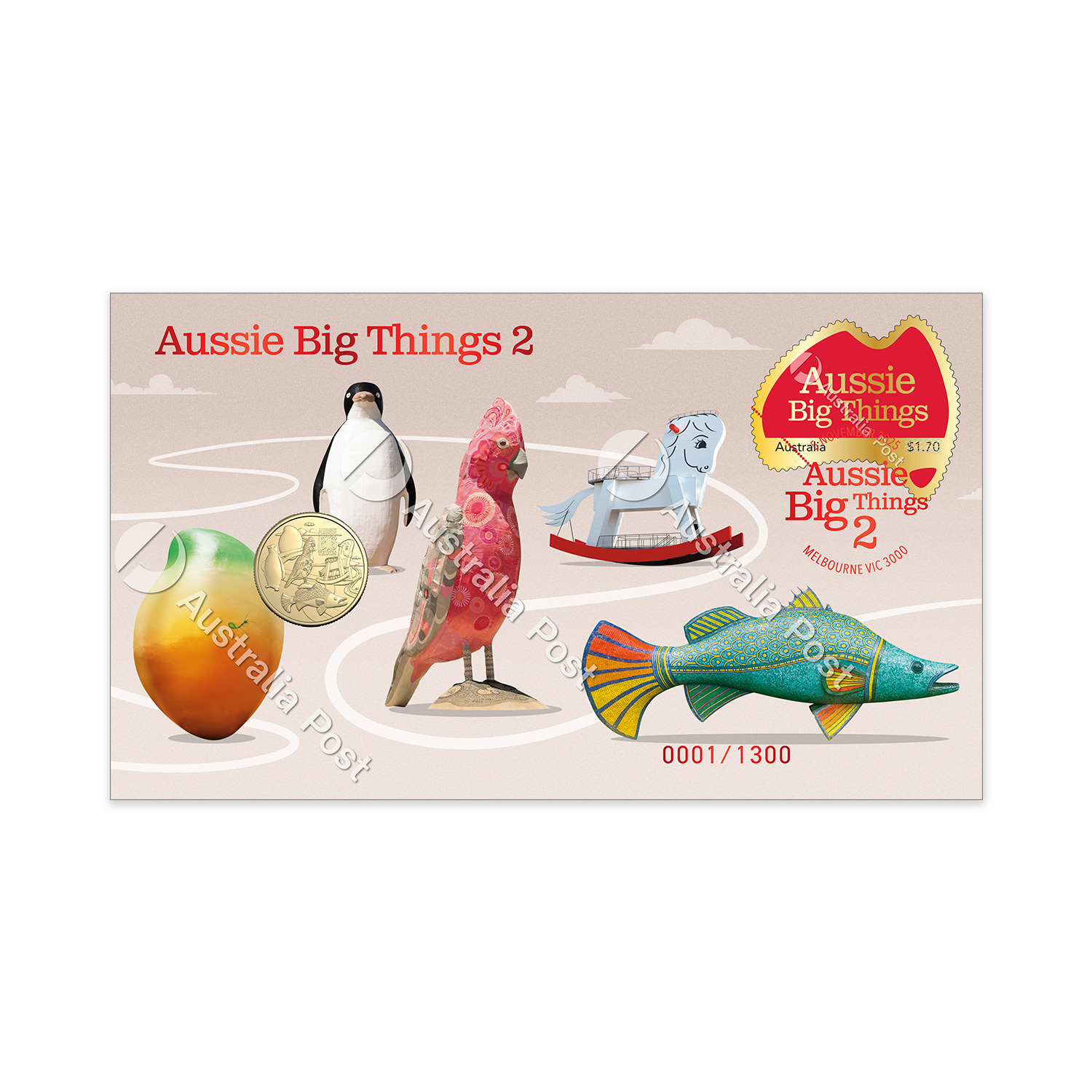 2025 Aussie Big Things 2 Design 2 Limited Edition Uncirculated Postal ...