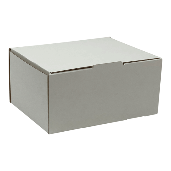 Custom Parcel Box Medium (240 x 190 x 120mm) – White - Custom Packaging