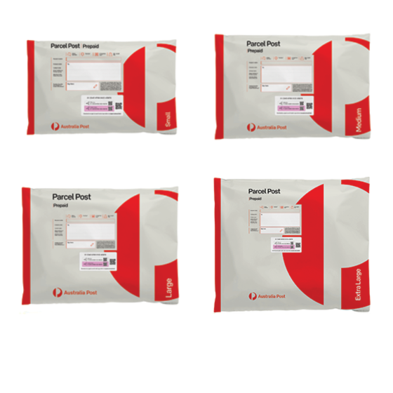 Parcel Post Prepaid Satchels Sample Pack Prepaid Satchels