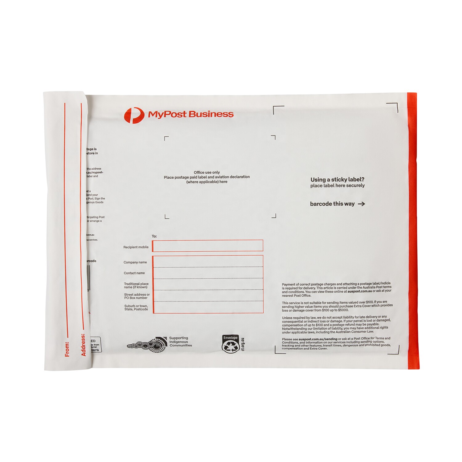 MyPost Business Flat Rate Padded Mailer Extra Small – 10 Pack - Padded ...