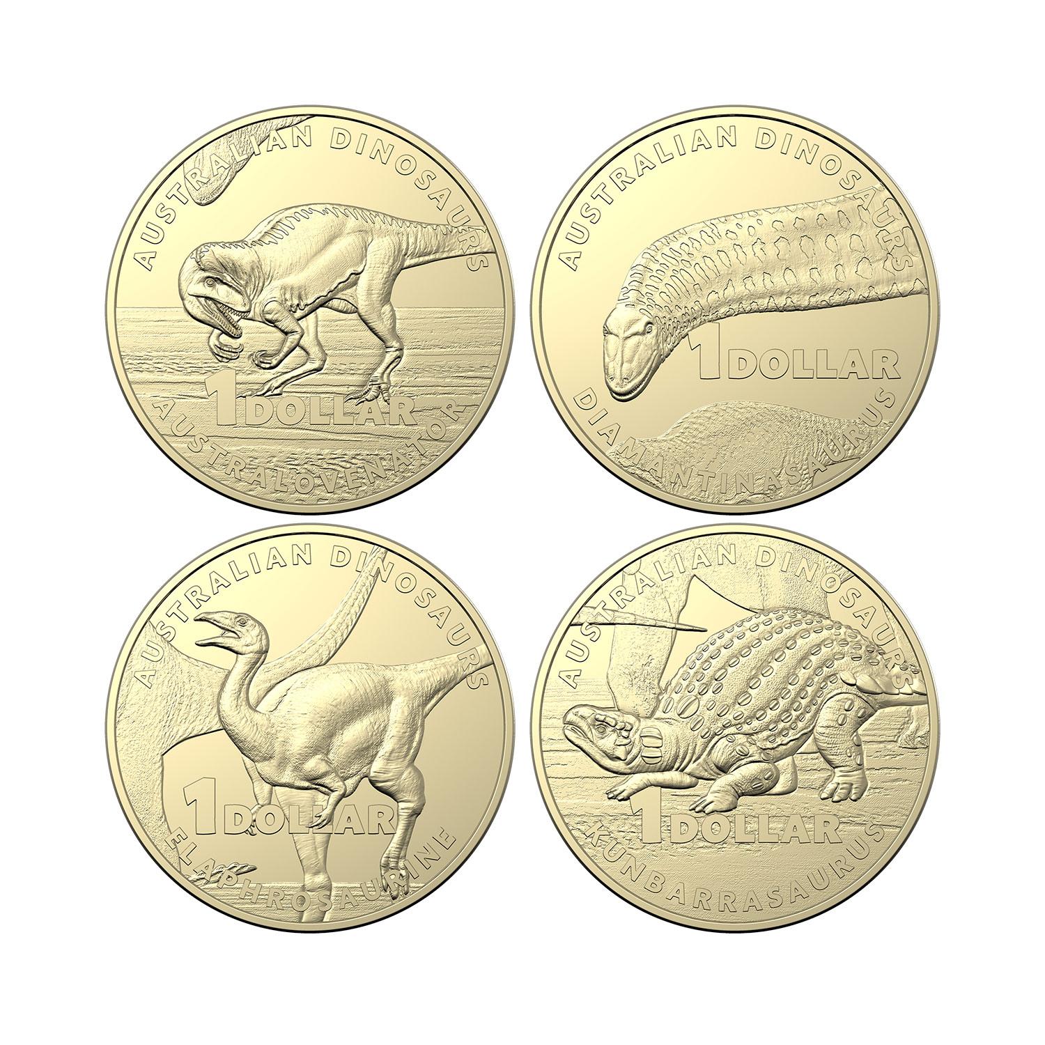 Australian Dinosaurs – Uncirculated Four-Coin Collection