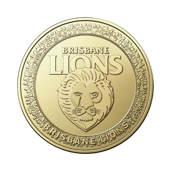 AFL 2023 $1 Brisbane Lions Coin - AFL collectable coins